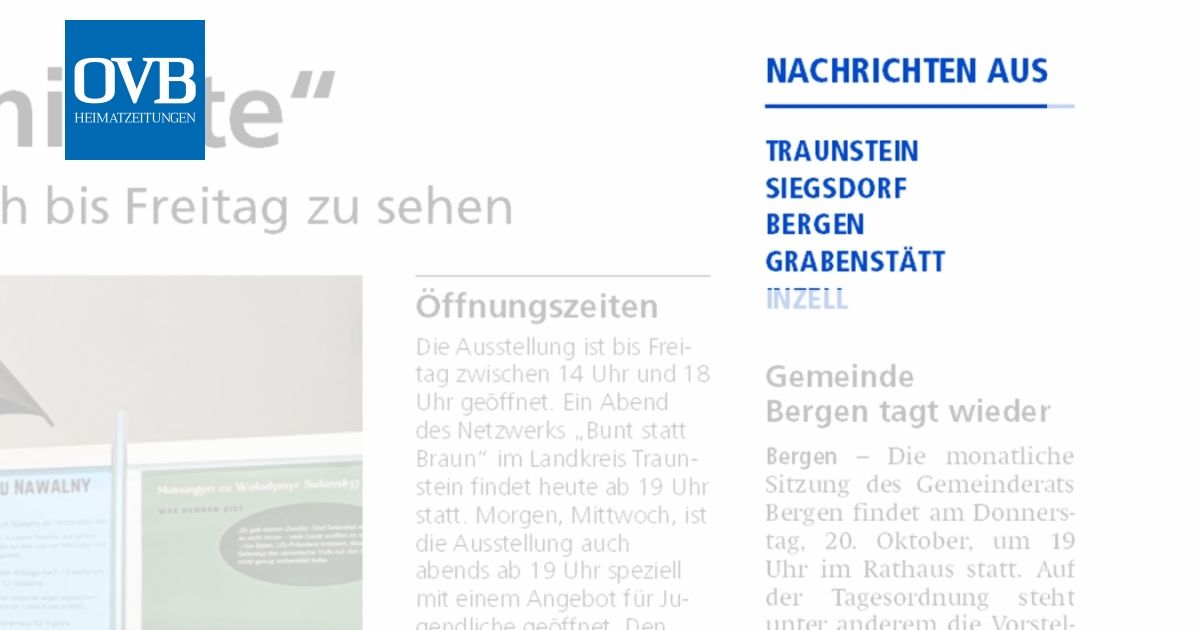 Nachrichten aus - OVB Heimatzeitungen