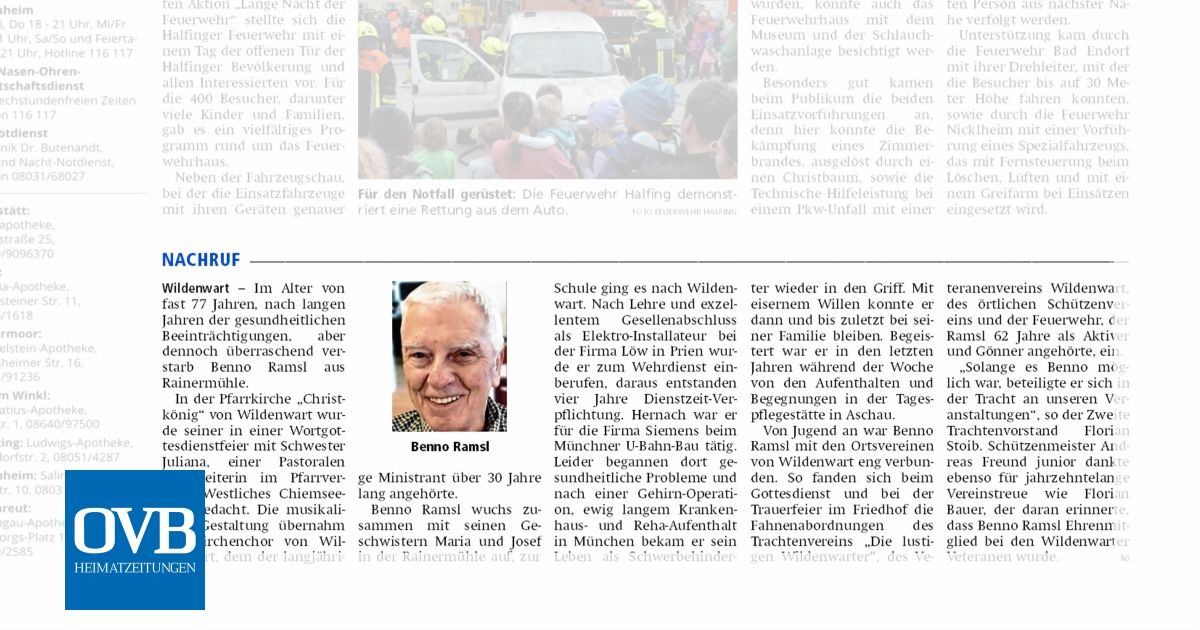 Nachruf - OVB Heimatzeitungen