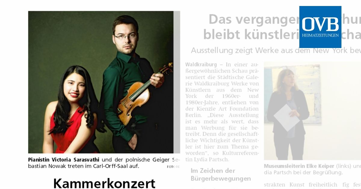 Kammerkonzertmit Klavier und Violine - OVB Heimatzeitungen