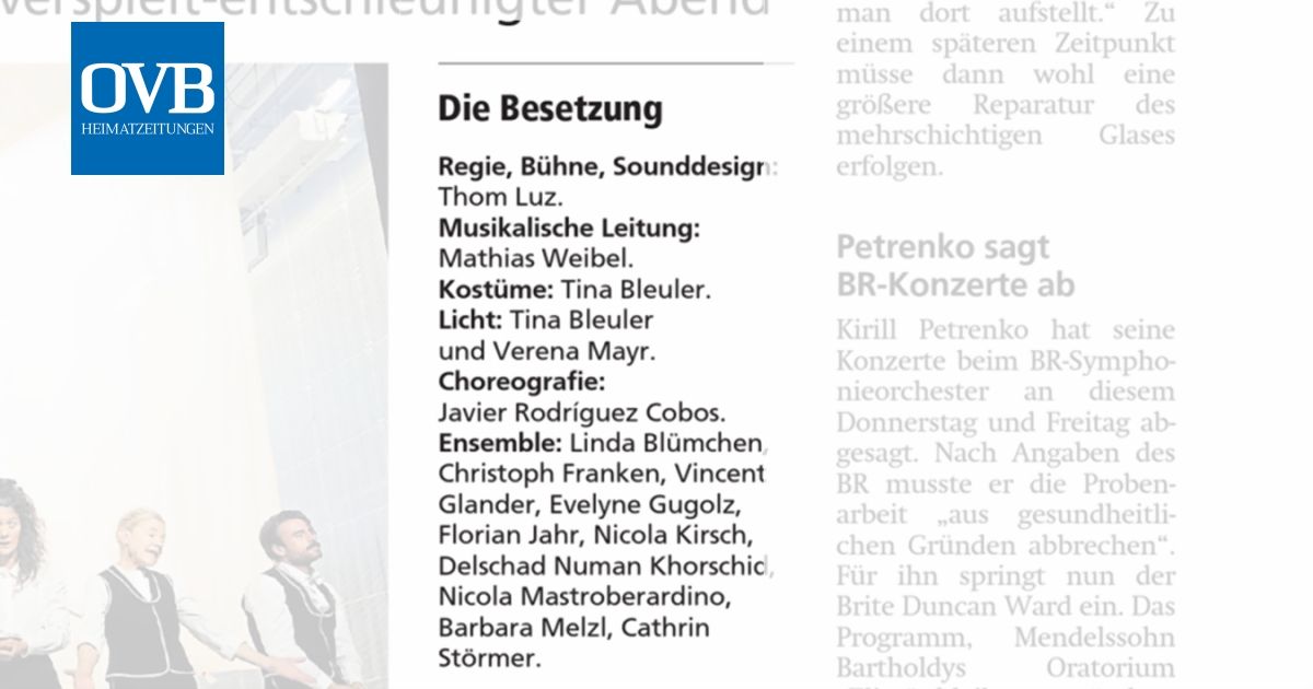 Die Besetzung - OVB Heimatzeitungen