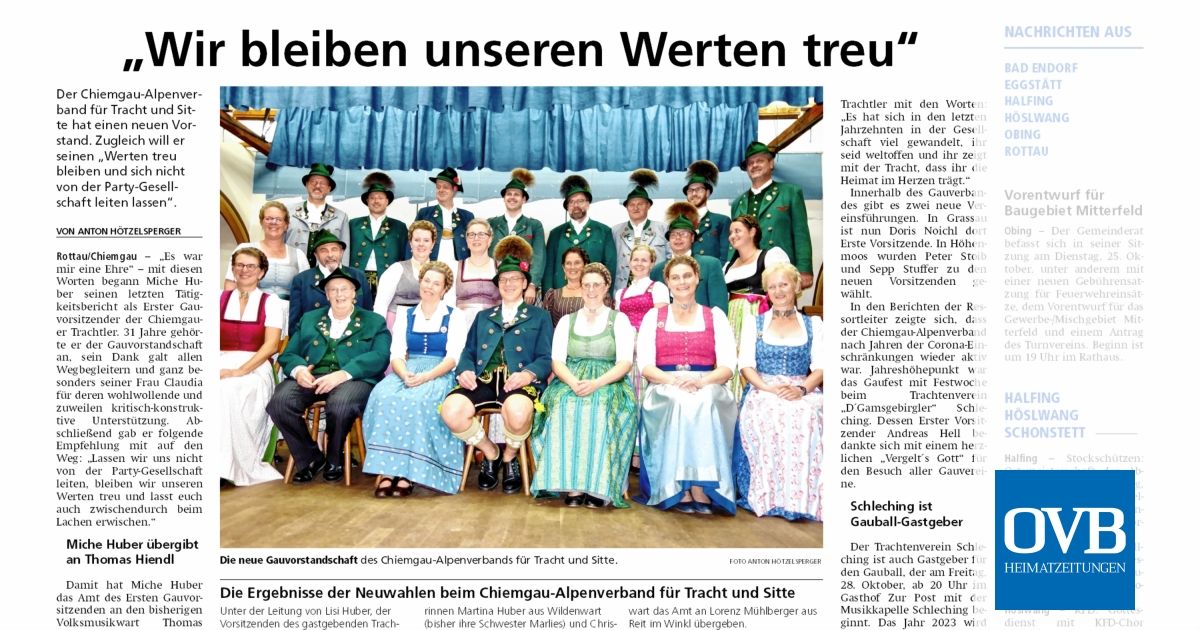 „Wir bleiben unseren Werten treu“ - OVB Heimatzeitungen