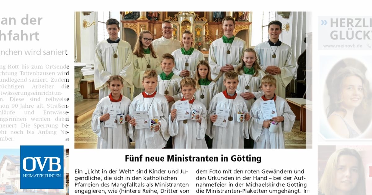 Fünf neue Ministranten in Götting - OVB Heimatzeitungen