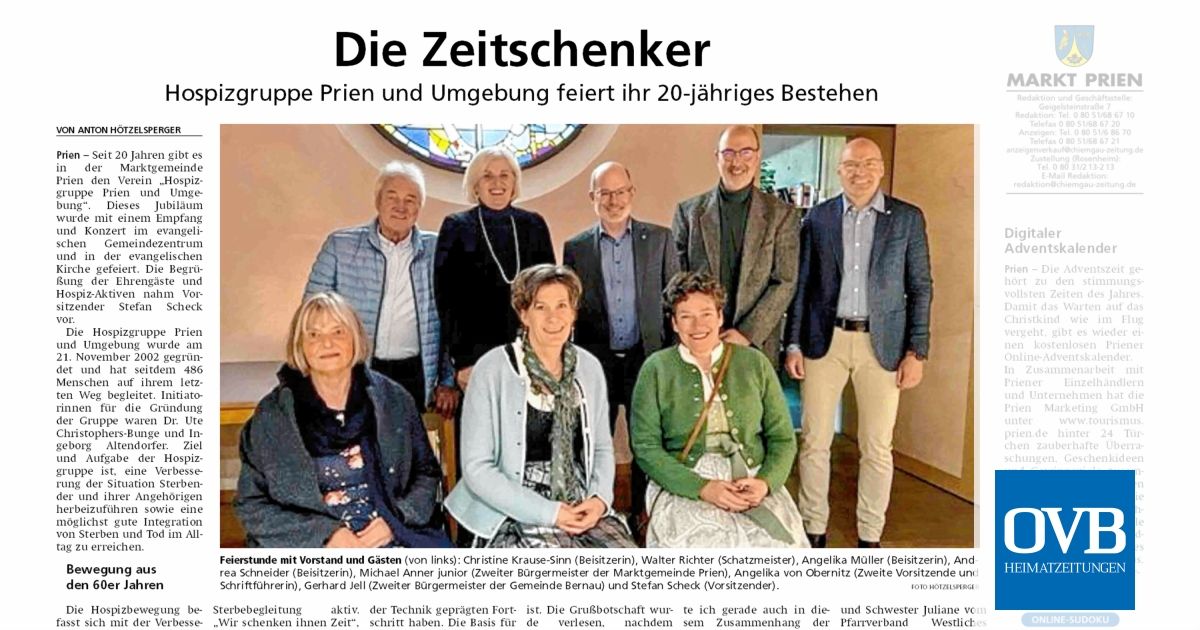 Die Zeitschenker - OVB Heimatzeitungen