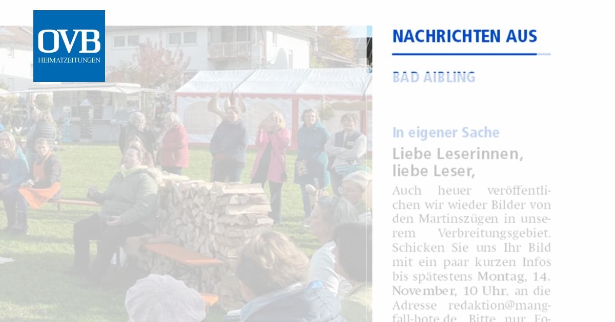 Nachrichten aus - OVB Heimatzeitungen