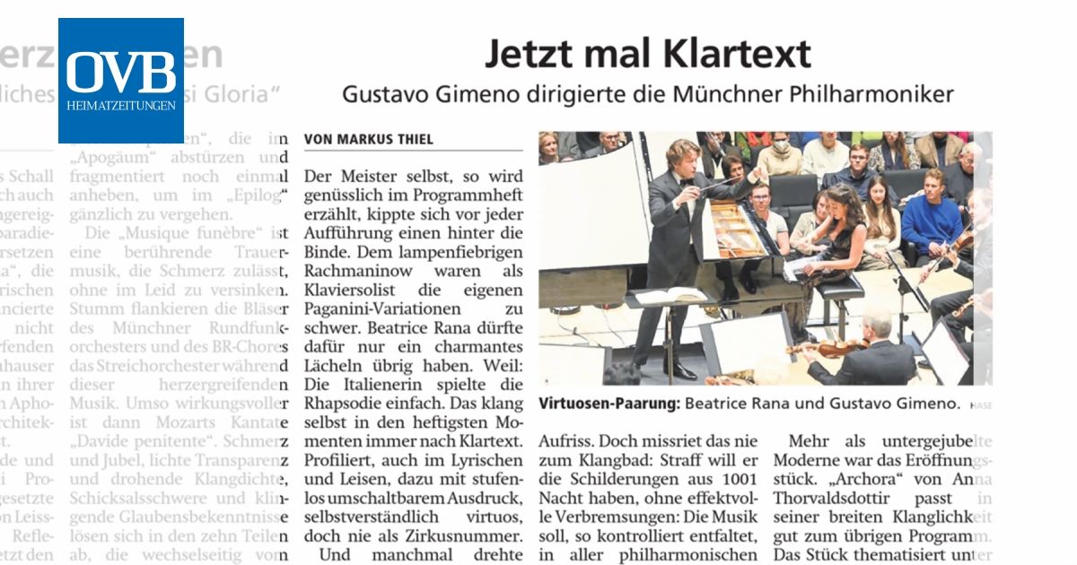 Jetzt mal Klartext - OVB Heimatzeitungen