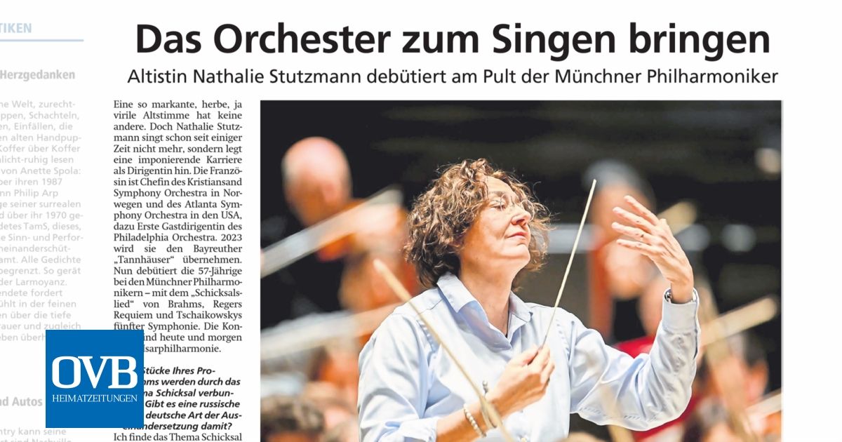 Das Orchester zum Singen bringen - OVB Heimatzeitungen