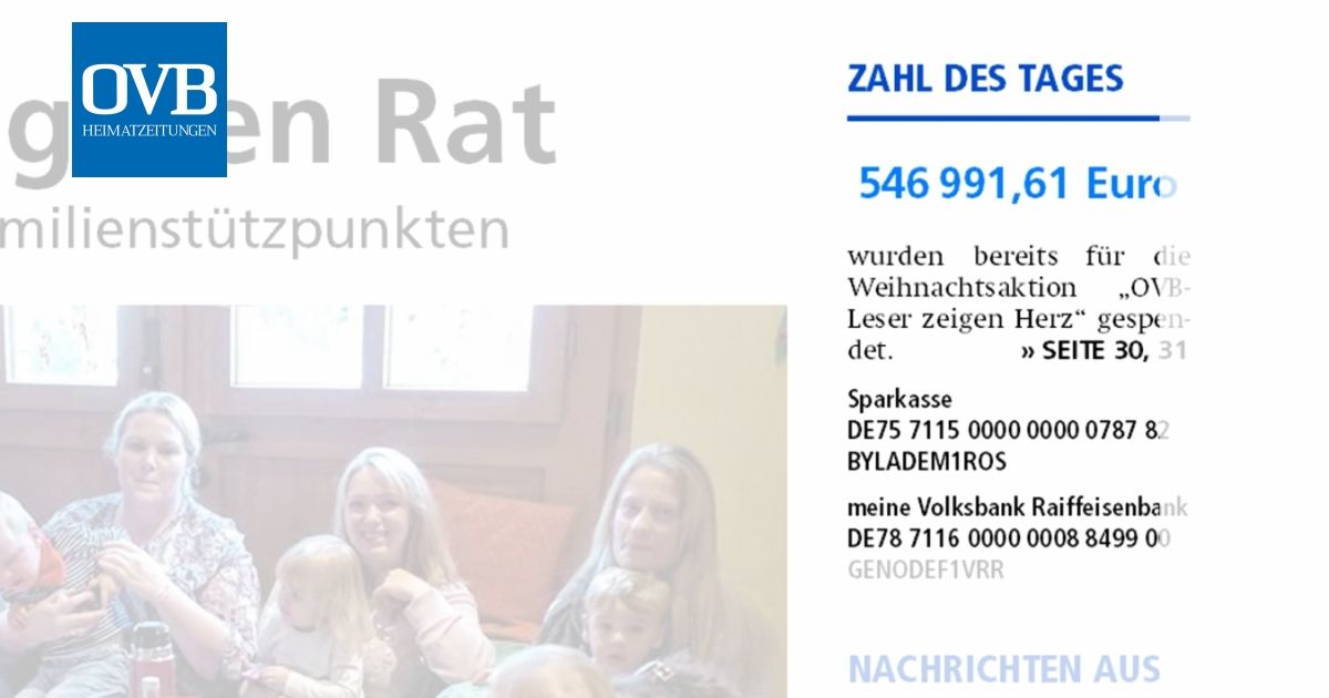 546991,61 Euro - OVB Heimatzeitungen