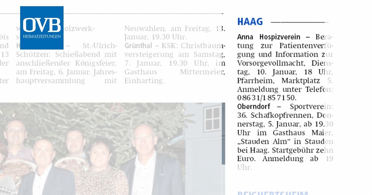 haag - OVB Heimatzeitungen
