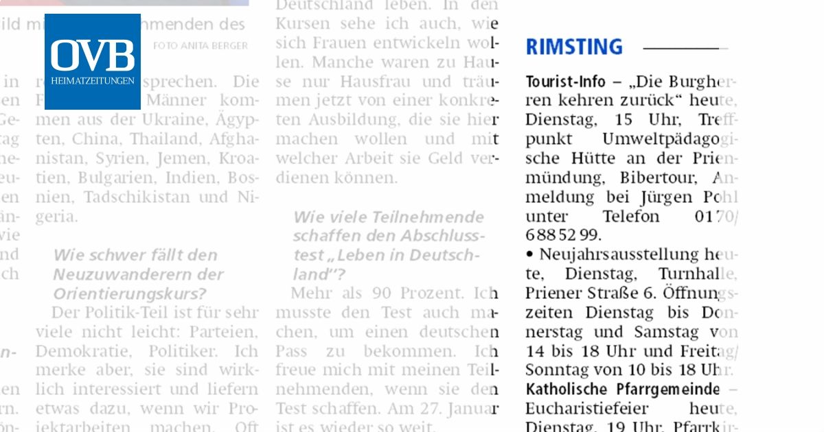 rimsting - OVB Heimatzeitungen