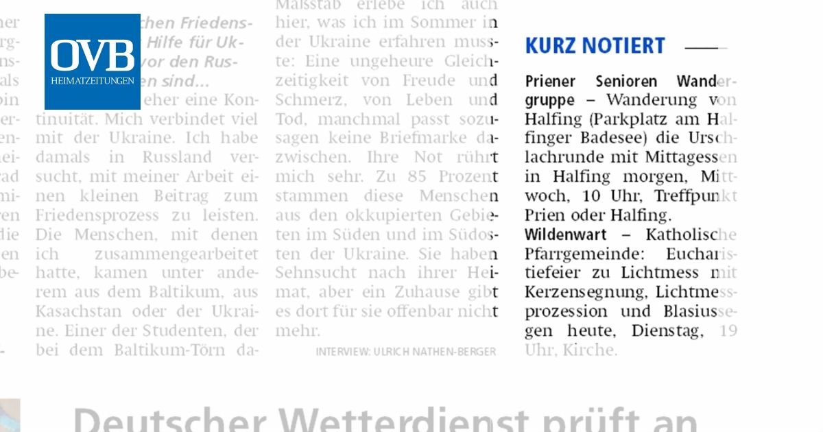 Kurz notiert - OVB Heimatzeitungen