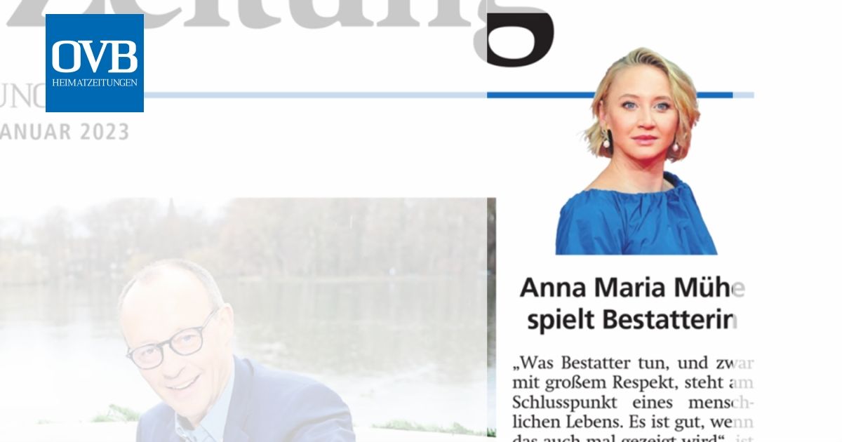 Anna Maria Mühe spielt Bestatterin - OVB Heimatzeitungen