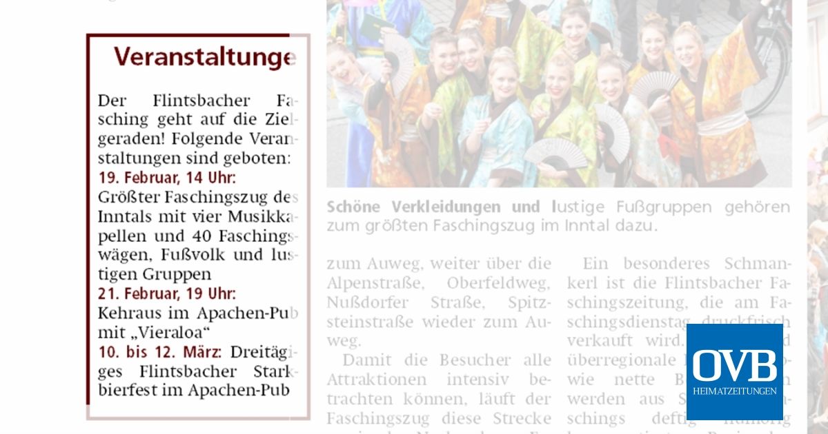 Veranstaltungen - OVB Heimatzeitungen