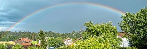 OVB Heimatzeitungen | Prächtiger Regenbogen über der Ortsumgehung Prutdorf